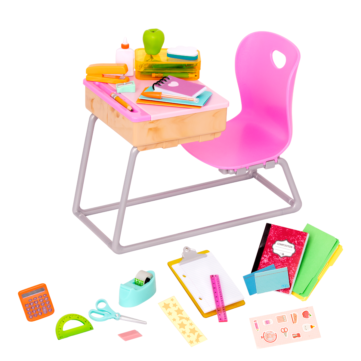 Flying Colours | 46cm Doll School Desk | Our Generation – Our Generation UK